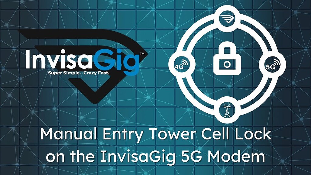 Manually setting a cell tower lock with your InvisaGig - Tutorials ...